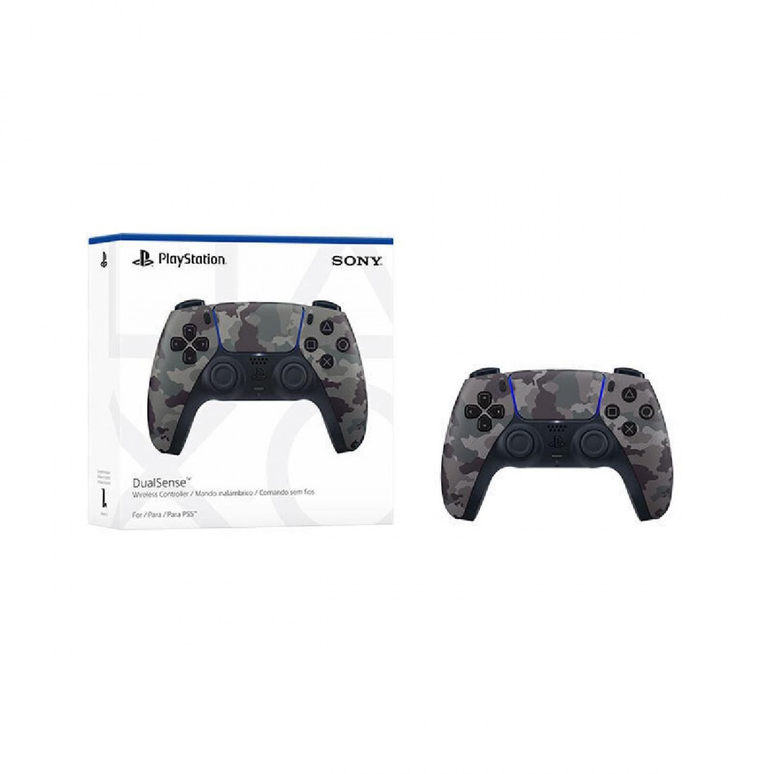 (PS5) Sony Dualsense Wireless Controller Grey Camouflage V2